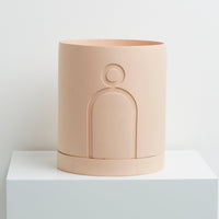 Large Etch Pot – Oversized Resin Planter with Tray | Capra Designs